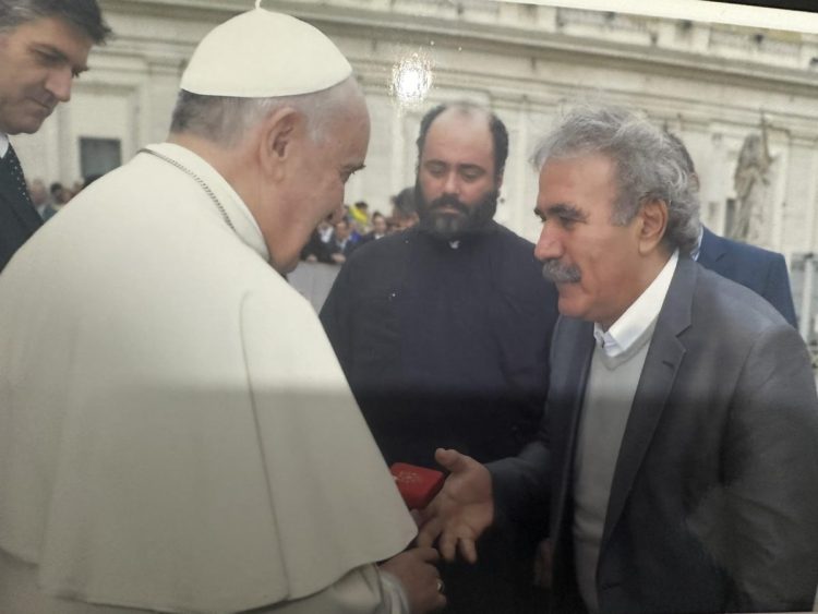 Συνάντηση Ηρακλή Πυργιανάκη με τον Πάπα Φραγκίσκο στο Βατικανό